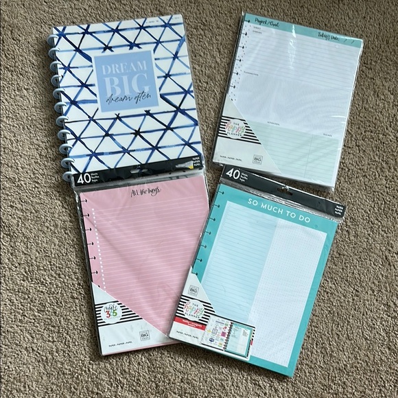 Happy Planner | Office | Happy Planner Dream Big Notebook Set Blue Pink ...